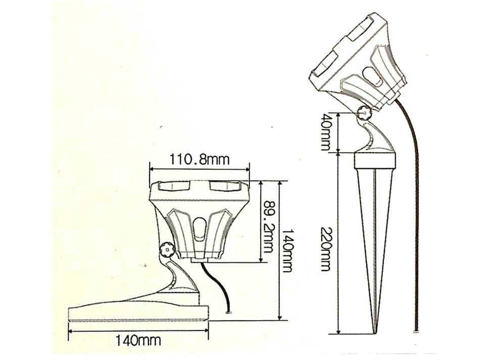 תאורת לד לבריכות נוי גוון צהוב דגם HQ-48-Y האוויקי HUIQI