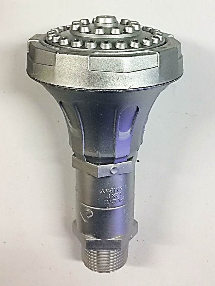 ראש מזרקה ג'ט טוש, PVC כסוף, 36 מתזים, הברגה ''1 דגם HQ-T48 האוויקי HUIQI