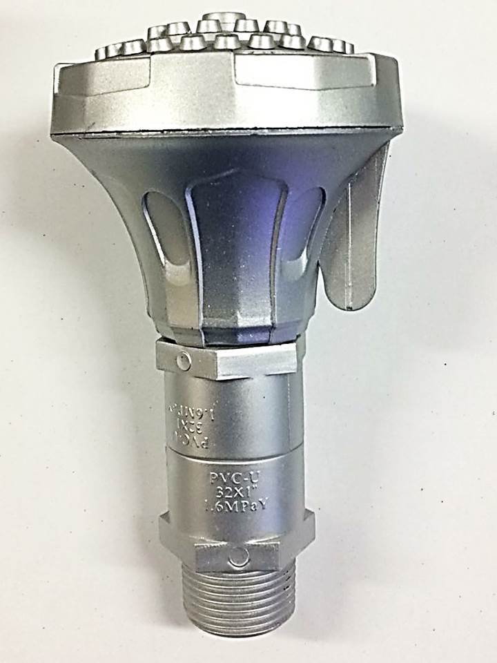 ראש מזרקה ג'ט טוש, PVC כסוף, 36 מתזים, הברגה ''1 דגם HQ-T48 האוויקי HUIQI