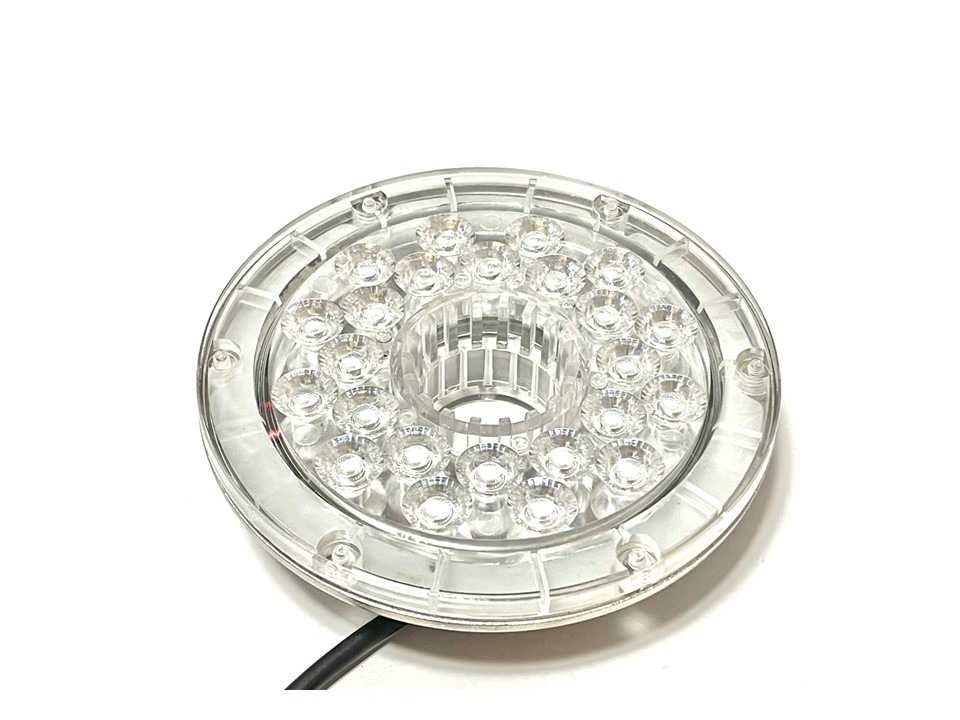 תאורת מזרקה לד עגולה לבריכות נוי גוון לבן חם דגם HQ2524WW האוויקי HUIQI