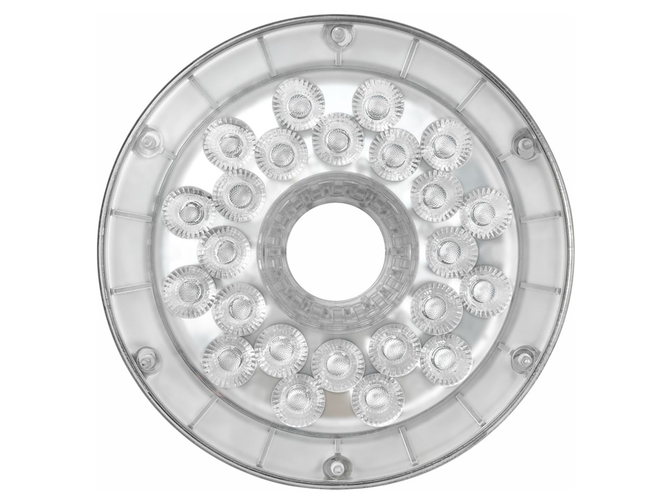 תאורת מזרקה לד עגולה לבריכות נוי גוון לבן חם דגם HQ2524WW האוויקי HUIQI