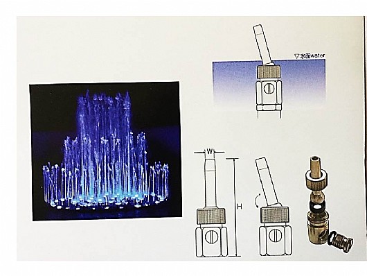 ראש מזרקה ג'ט אצבע פליז הברגה ''1/2 מ''מ דגם ZBM15 האוויקי HUIQI